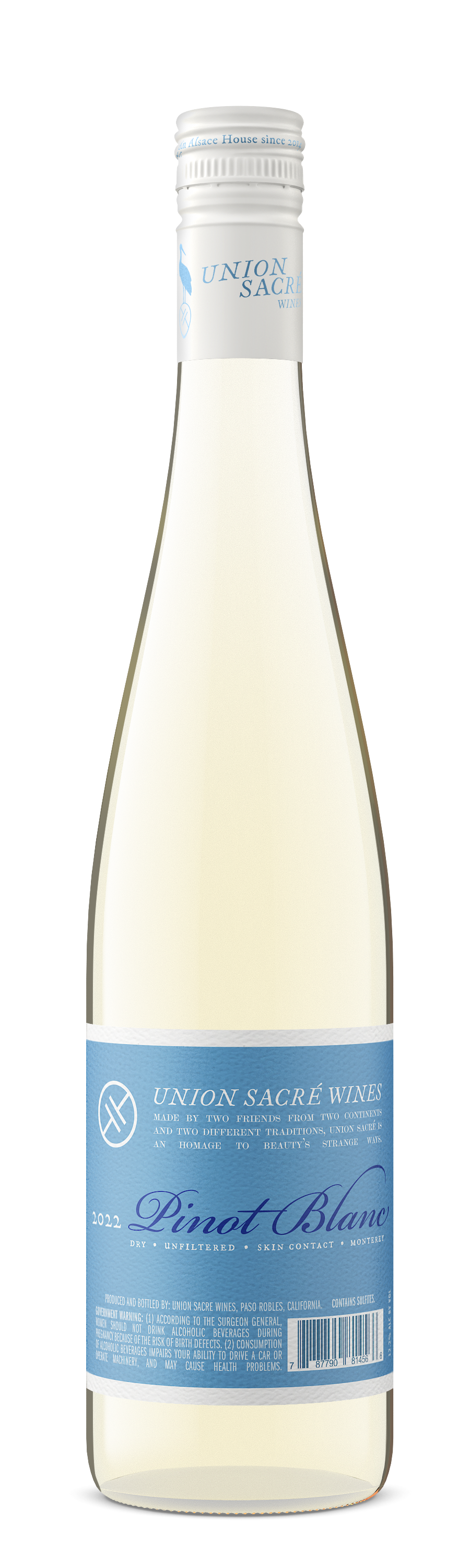 Union Sacré, Pinot Blanc 2022 - Alle vine - Smalle Vine